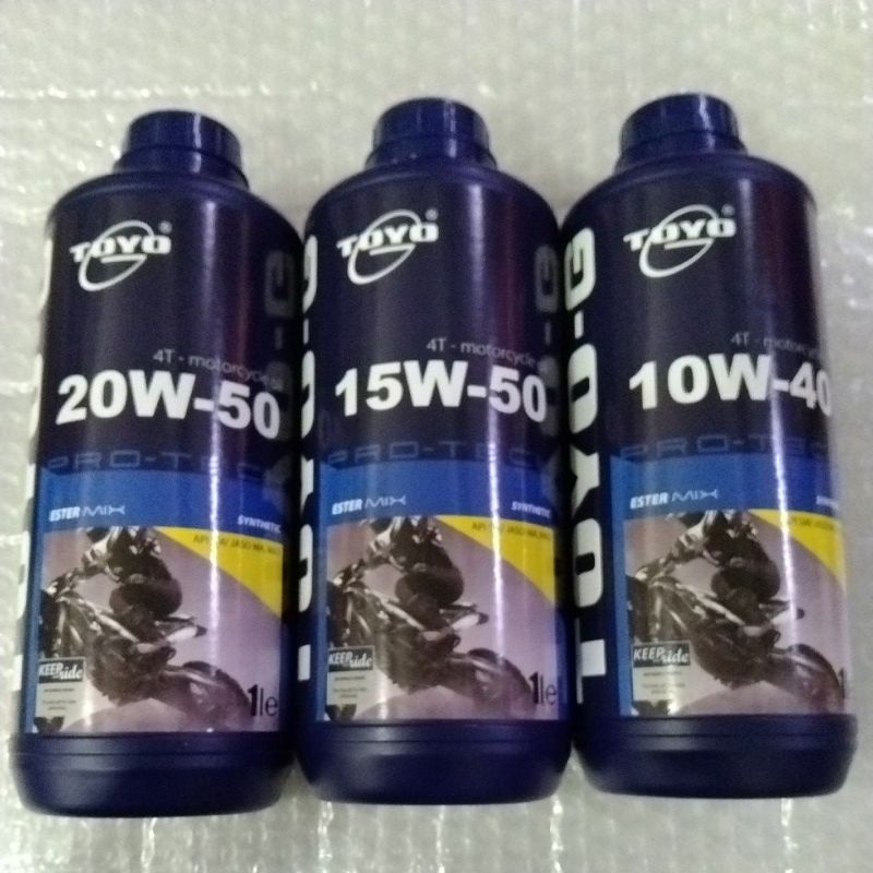TOYO-G 💯 Original 4T Motorcycle Oil 1L Synthetic ester 20W50/10W40 ...