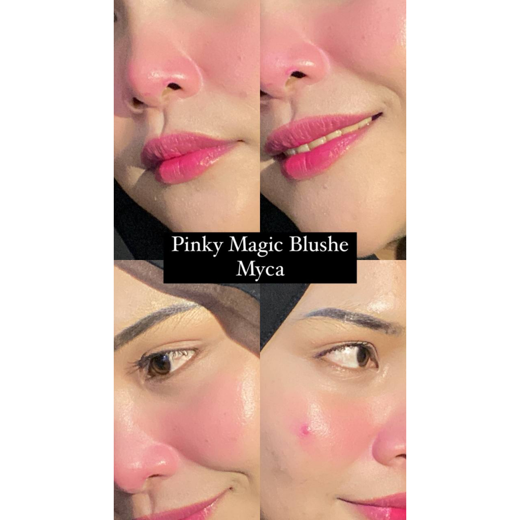MYCA PINKY MAGIC BLUSH PINKISH for cheek lip blusher ORIGINAL HQ ...
