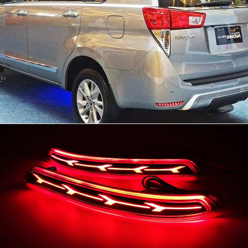 Toyota innova TGN140 2016 2017 2018 2019 2020 rear bumper led reflector ...