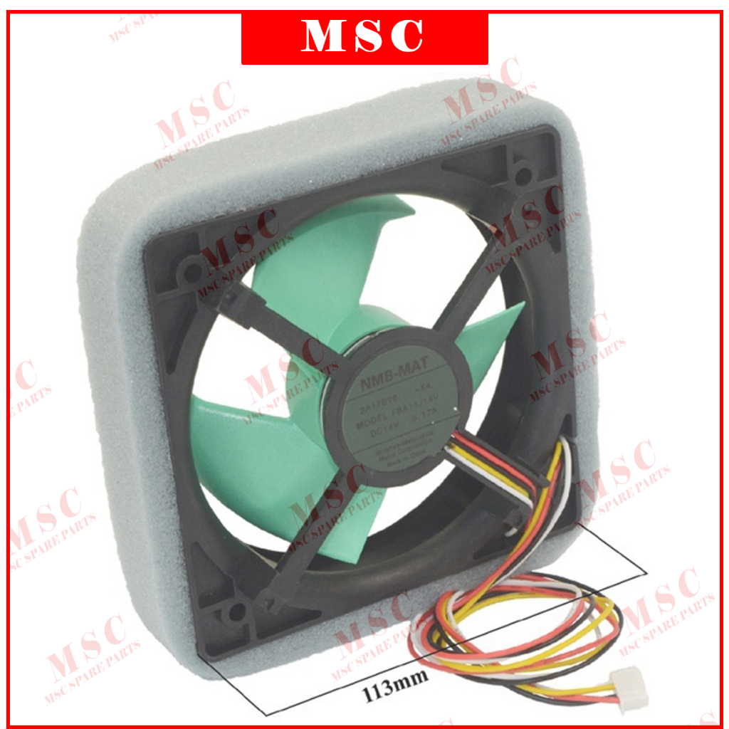 PANASONIC NMB-MAT-FBA11J14V DC14V 4 WIRE FAN MOTOR FOR FRIDGE ...