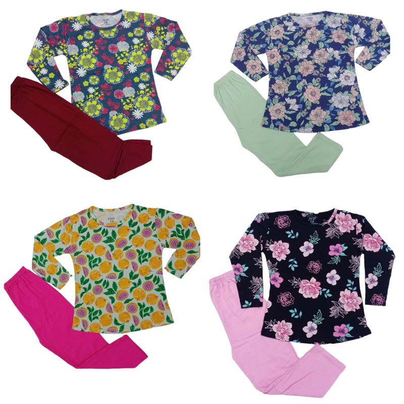 ** 1 To 7 Years ** Set baju lengan panjang / set baju budak perempuan ...