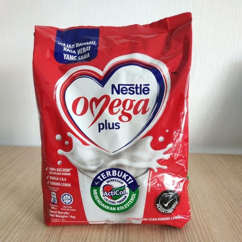NESTLE OMEGA PLUS MILK POWDER 1KG, Best before 31/1/2025 | Shopee Malaysia