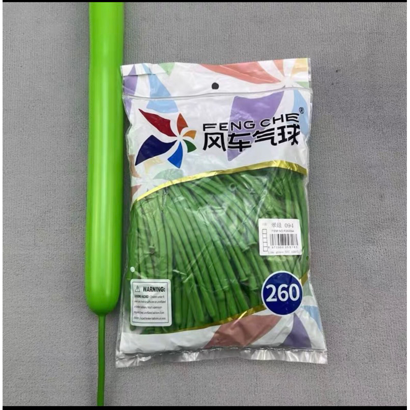 FENG CHE HIGH PREMIUM LATEX 260 BALLOONS 100pcs/pack | Shopee Malaysia