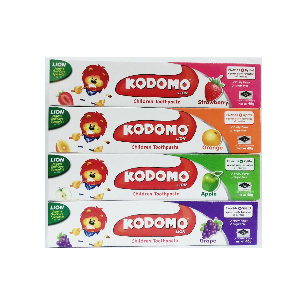 Kodomo Kids Toothpaste 40G (Apple/ Grape/ Orange/ Strawberry) Ubat Gigi ...