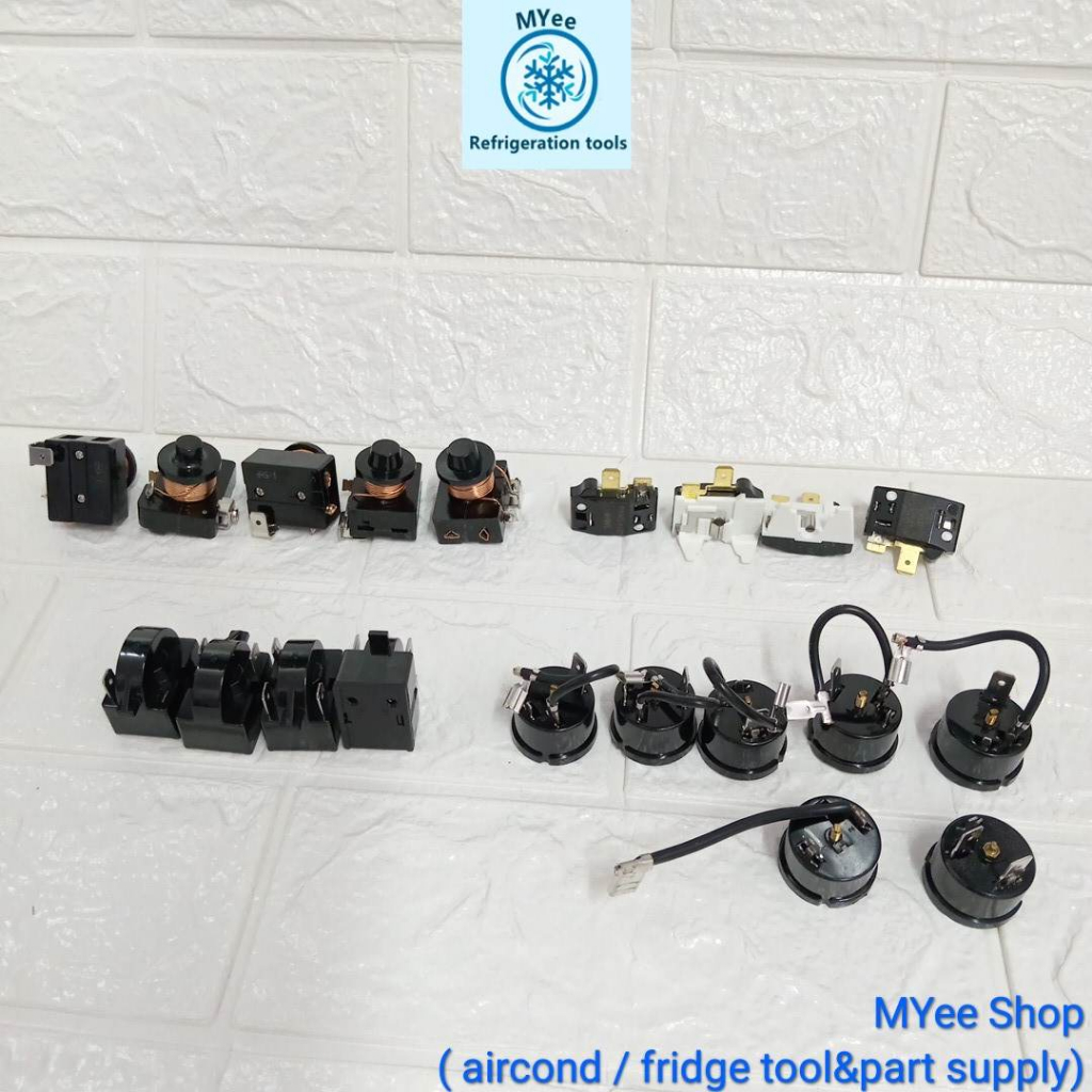 refrigerator / aircond overload & relay starter compressor protector fridge freezer PTC relay ...