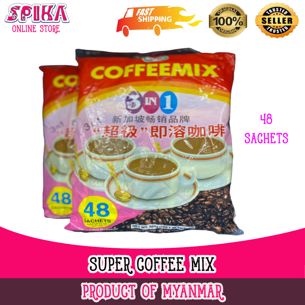 SUPER COFFEE MIX 3 IN 1 ( 18g X 48 sachets ) | Shopee Malaysia