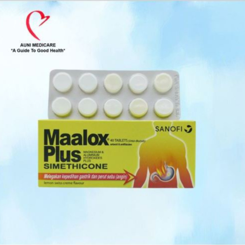 TABLET MAALOX PLUS 4x10' (1 BOX) | Shopee Malaysia