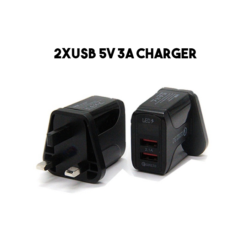 Malaysia / UK Plug - 5V 1A / 2A / 3A USB POWER ADAPTER FOR CCTV / DAILY USE Type C USB Adaptor ...