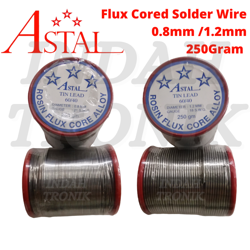 Astal 0.8mm / 1.2mm 250g Pateri Timah Tin Solder Lead Soldering Wire ...