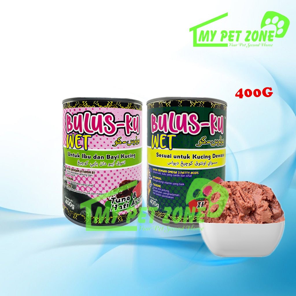 Bulus-Ku Wet Tuna Chicken Liver Cat Canned Wet Food 400G | Shopee Malaysia