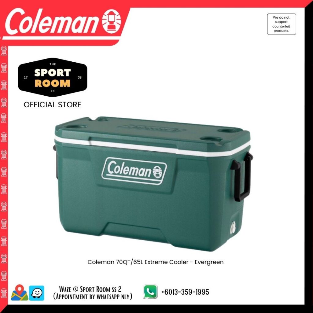 [Ready Stock] COLEMAN 70QT/66L Extreme Cooler (Evergreen) | Shopee Malaysia