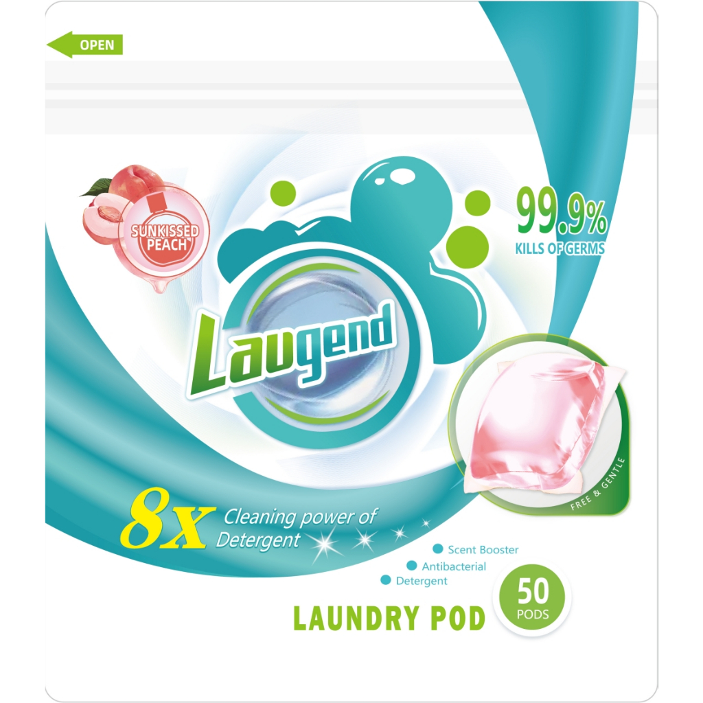 Laugend Laundry Pod Cleaning magic 50pcs/bag Scent beads Lasting fragrance Softener Laundry ...