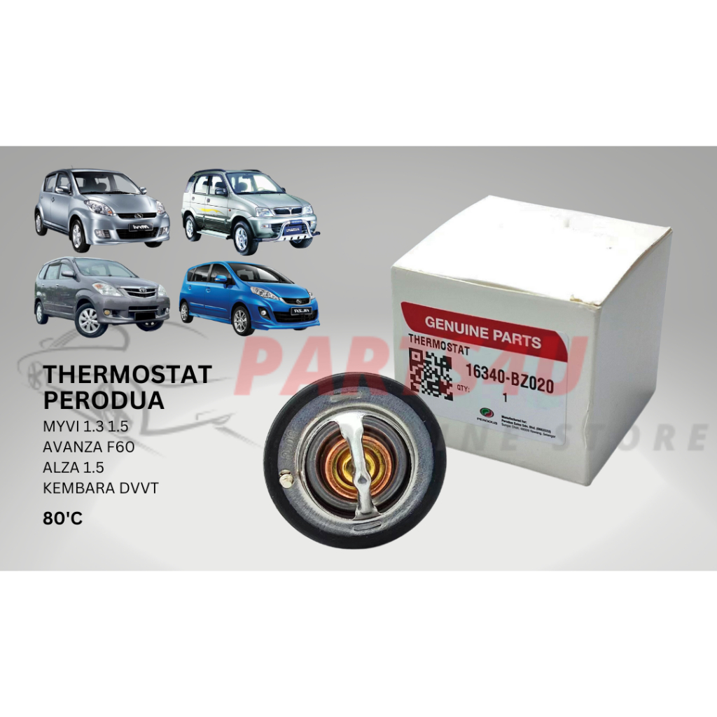 THERMOSTAT 80'c PERODUA MYVI 1.3 1.5, ALZA, KEMBARA DVVT, AVANZA (16340 ...