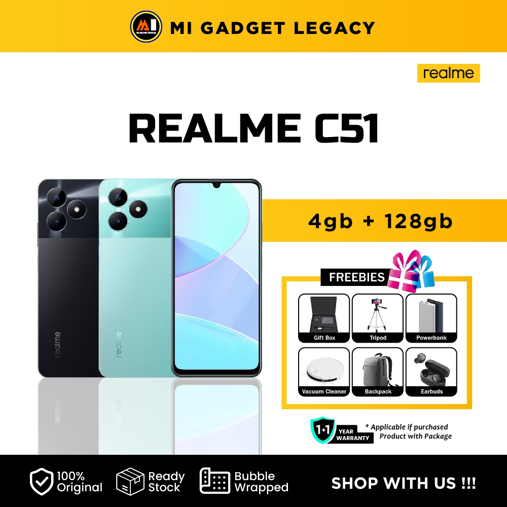 REALME C51 [4GB RAM 128GB ROM] - Original REALME Malaysia | Shopee Malaysia