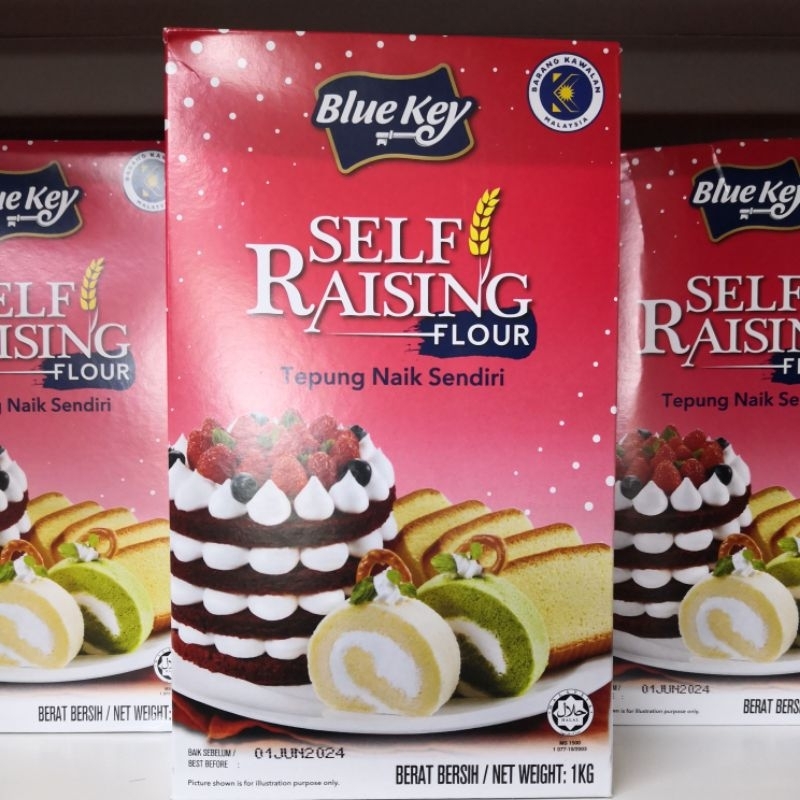 BlueKey self raising flour 1kg / Tepung naik sendiri /自发面粉 | Shopee Malaysia