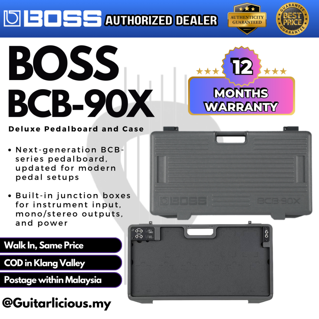 Boss BCB-90X Deluxe Pedalboard and Case with power adaptor , 10 pin ...