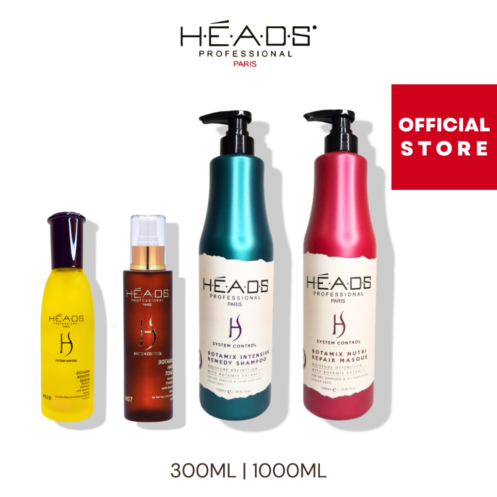 HEADS Botamix Hair Shampoo Set for Hair Loss Dandruff Dry Hair Repair ...