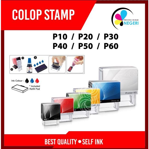 SAME DAY SHIP OUT (READY STOK) Rubber Stamp COLOP Printer Line Self Inking Stamp | Shopee Malaysia