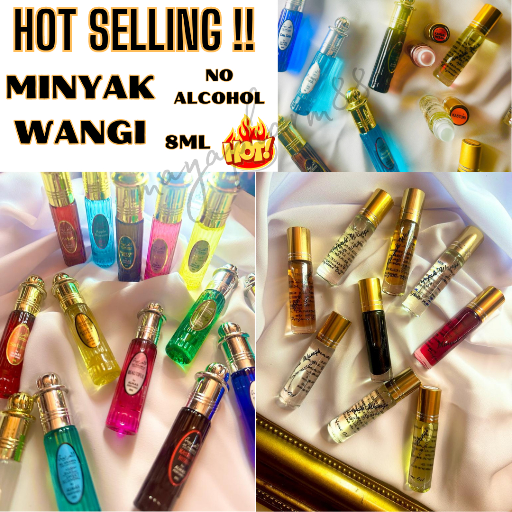 MINYAK WANGI 8ML/ MINYAK ATTAR / ATAR/ PERFUME TANPA ALKOHOL HALAL ...