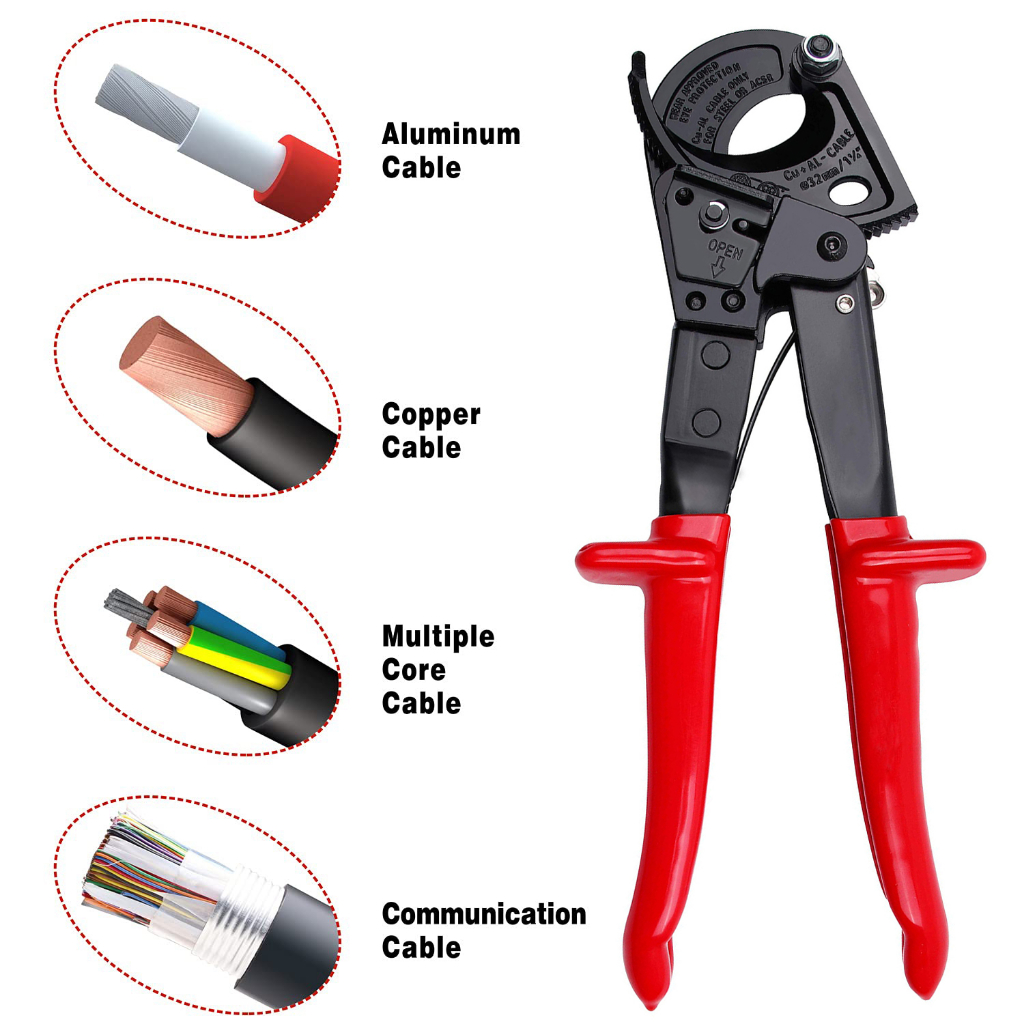 MKR 240/400mm² Ratchet Cable Cutter Plier Ratchet Wire Hand Tool Hand Plier Wire Cutting Hand ...