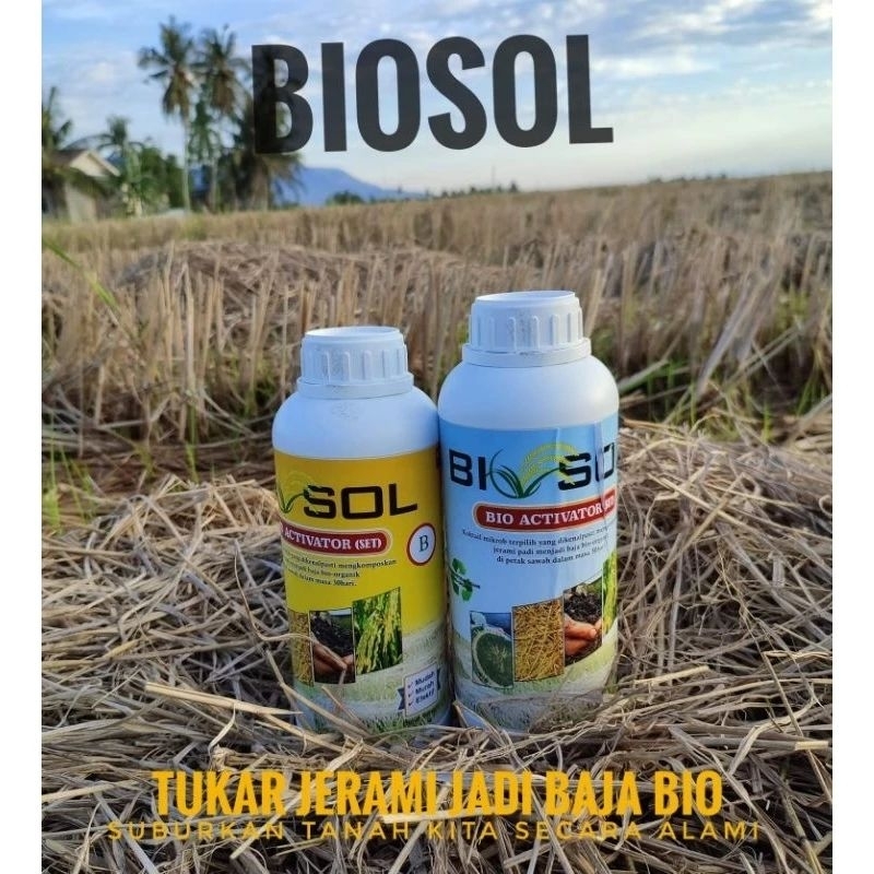 BIOSOL set Pereputan jerami dan baja organik | Shopee Malaysia