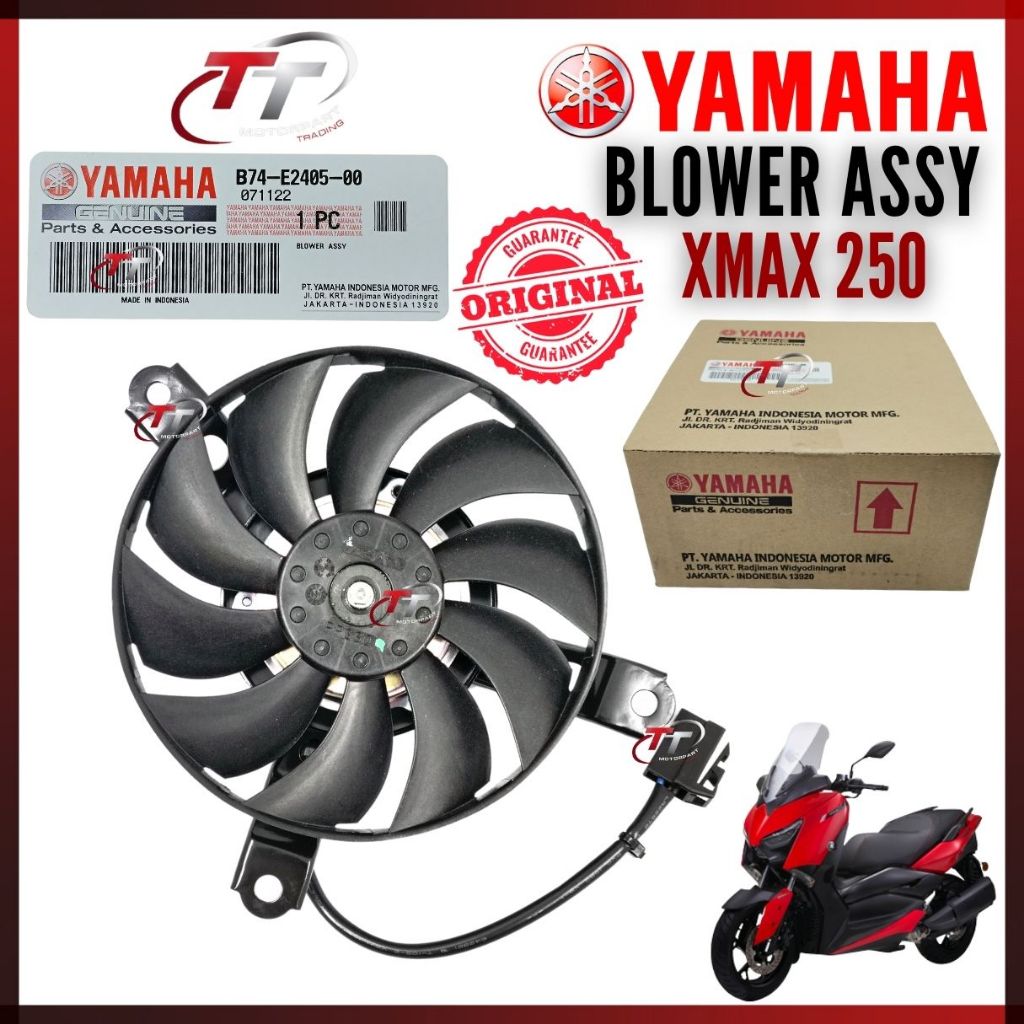XMAX250 XMAX 250 Blower Assy Fan Radiator Kipas Ori Coolant Tank Tangki ...