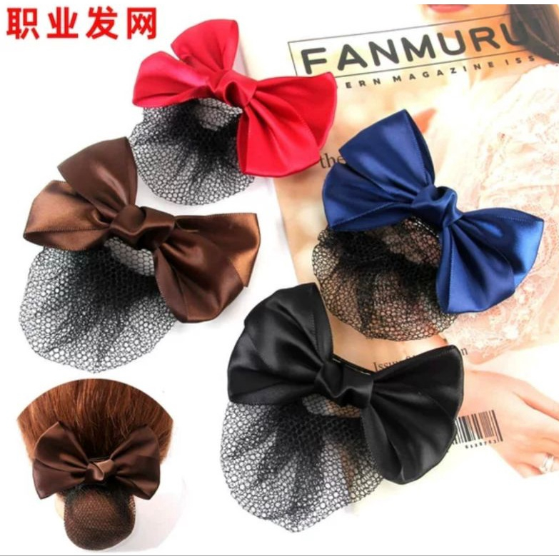READY STOCK 】( NO.26698 ) ( 1 PCS ) ( BLACK COLOUR / COLOUR ) Hair Net ...