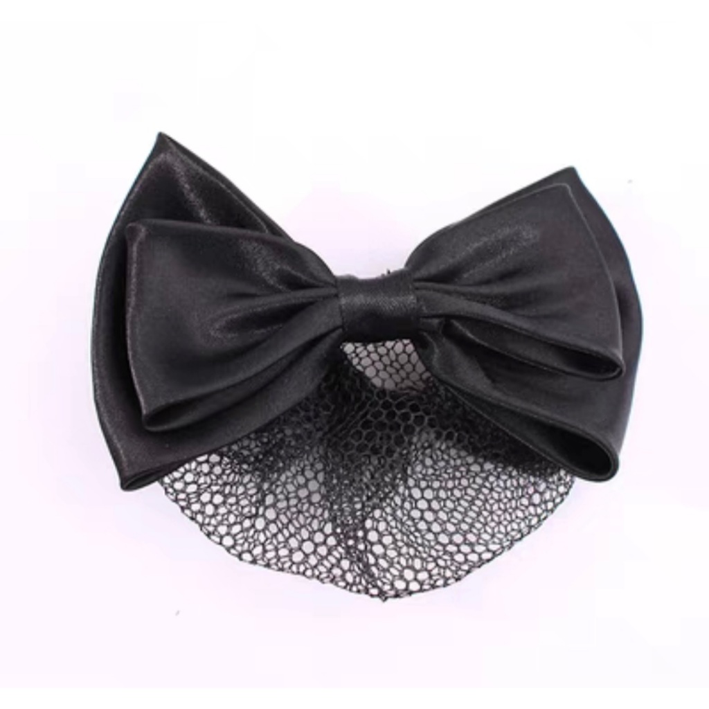 READY STOCK 】( NO.28326 ) ( 1 PCS ) ( BLACK COLOUR ) Hair Net Bun Cover ...