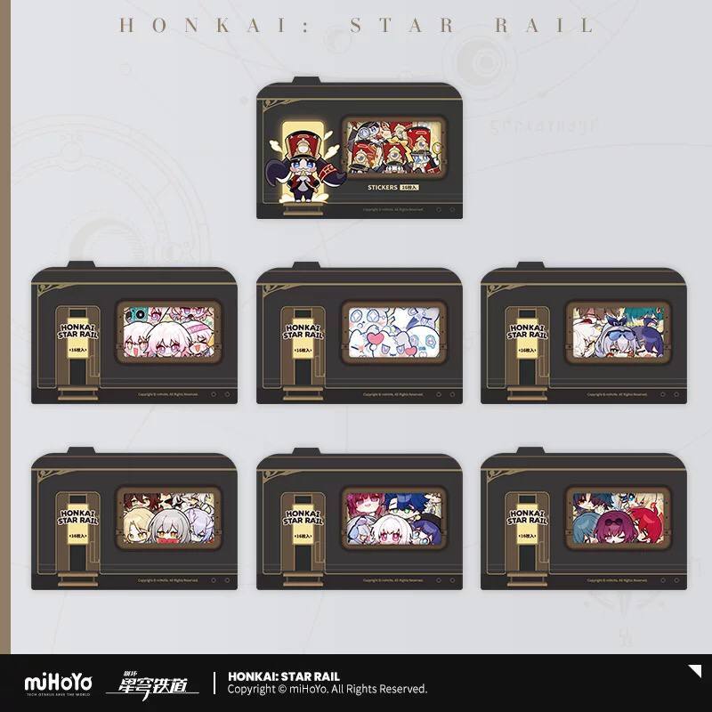 Official Honkai Star Rail Chibi Sticker Set Pompom Wubbaboo March 7th ...