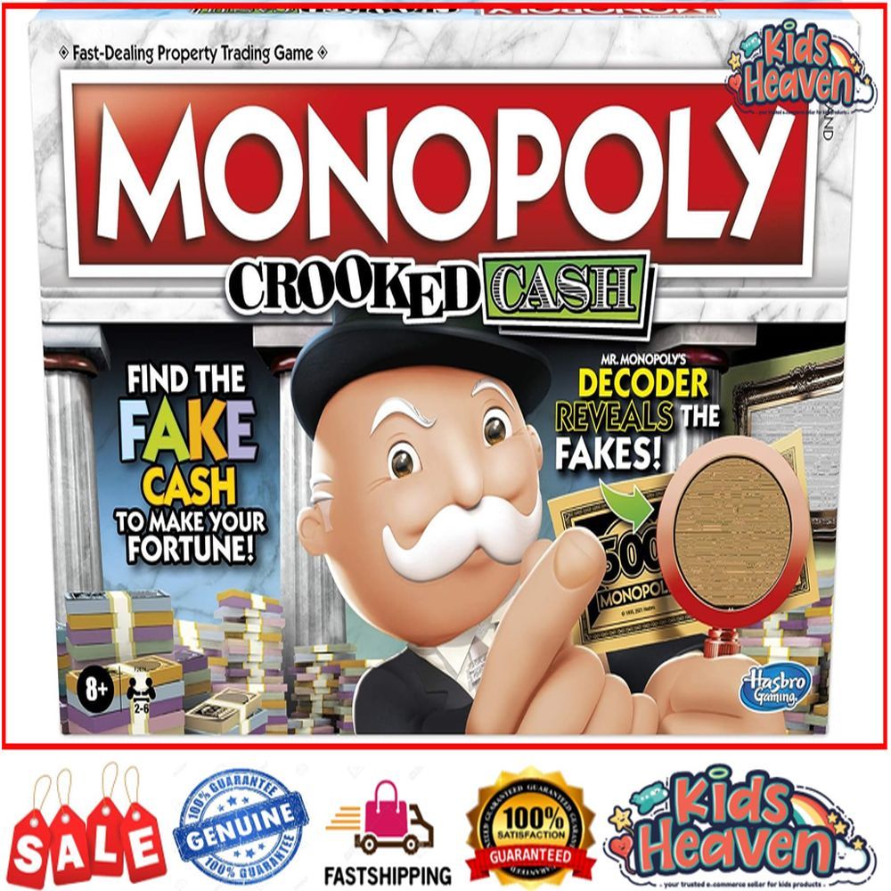 Monopoly Crooked Cash Board Game (100.0% Original) | Shopee Malaysia