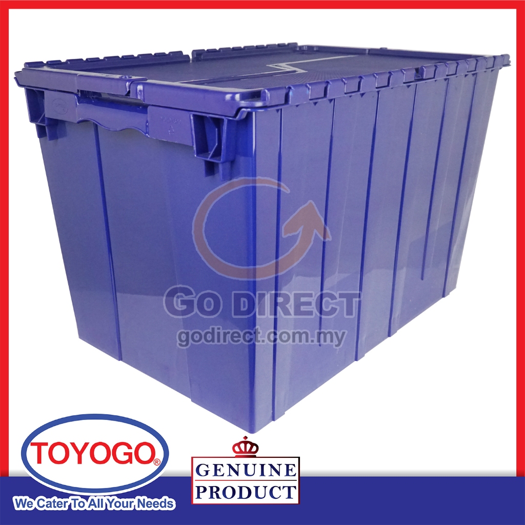 TOYOGO 76L Lockable Container (4629) Heavy Duty Plastic Stackable ...