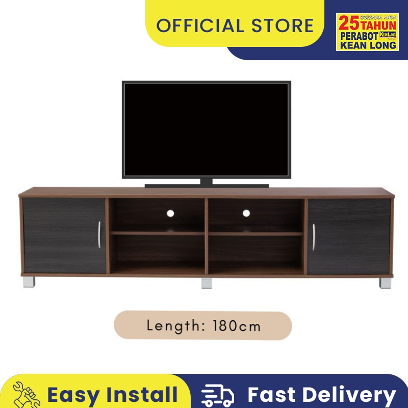 KLSB 1.8m TV Cabinet / Rak TV / Multipurpose Rack TV / Kabinet TV / Rak ...