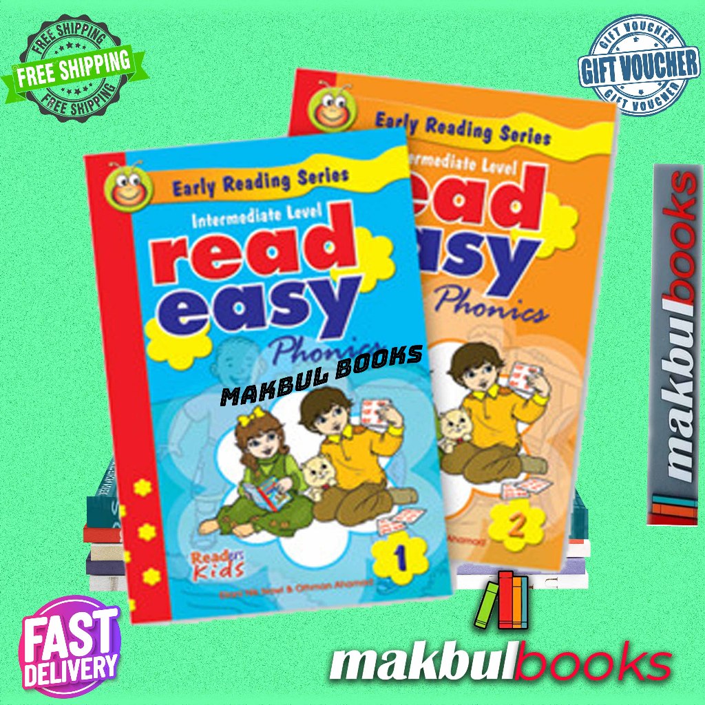 EARLY READING SERIES INTERMEDIATE LEVEL READ EASY PHONICS (2 BOOKS ...