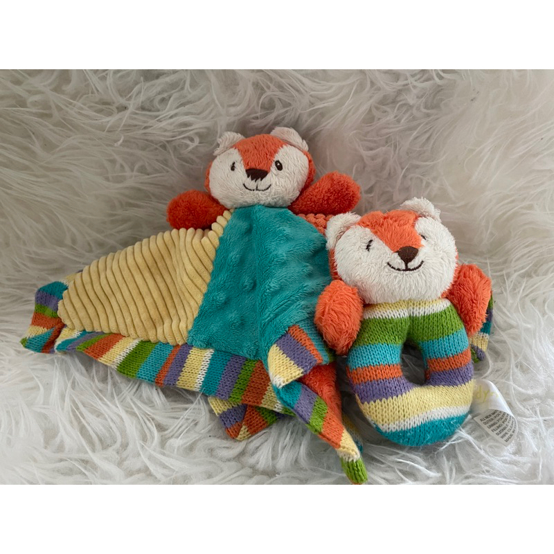 Fox Dimple Hanky Rattle Set | Shopee Malaysia