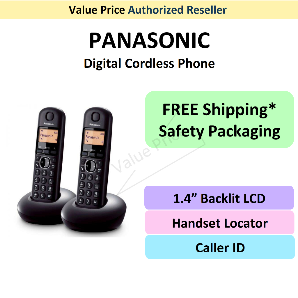 [GENUINE] Panasonic KX-TGB210 / KX-TGB212 Digital Cordless Phone - (Single / Twin Handsets ...