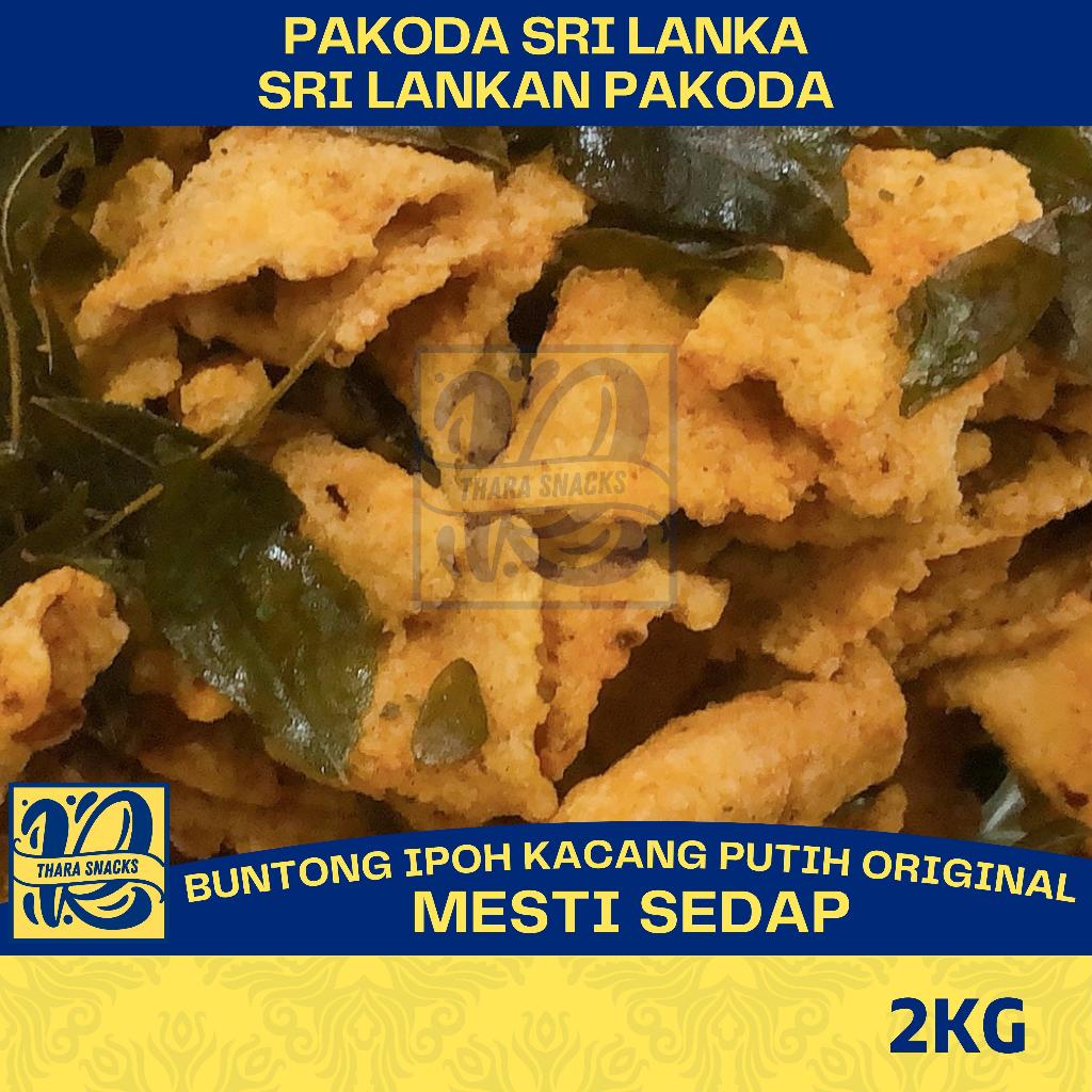 Thara Snacks Pakoda Sri Lanka Buntong Ipoh Kacang Putih Original - 2KG ...
