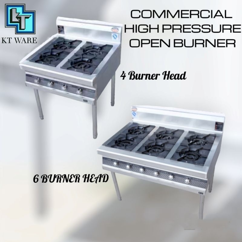 KT WARE OPEN BURNER COMMERCIAL HIGH PRESSURE 高压猛火煲仔炉 HEAVY DUTY GAS ...