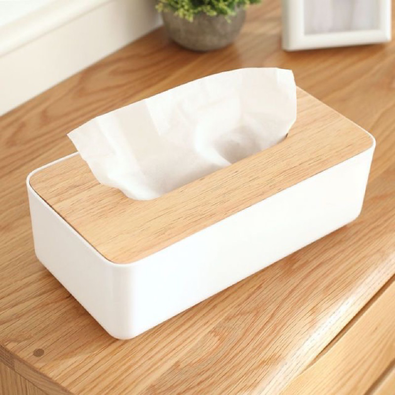 🔥[READY STOCK🇲🇾]Muji style Tissue box / kotak tisu kayu aesthetic ...