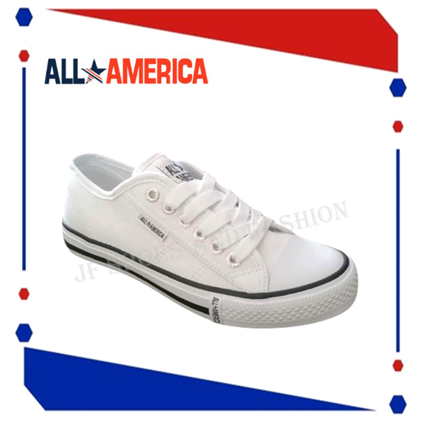 [BEST BUY] All America White Laces School Shoes 2337 1337 | Kasut ...