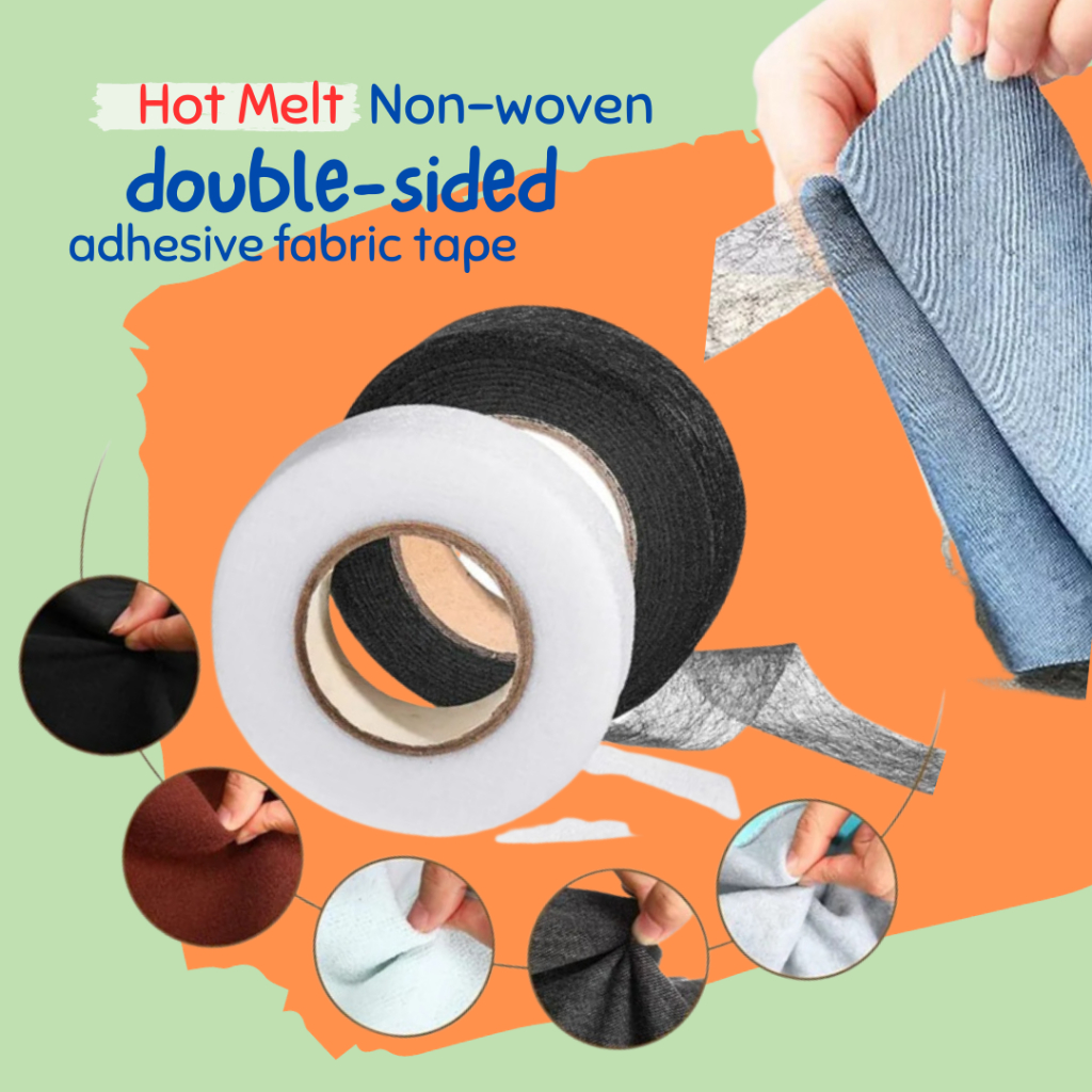 🌟READYSTOCK🌟Non-woven Fabric Interlining Iron on Sewing Double-sided Patchwork@Pita Pelekat Kain ...