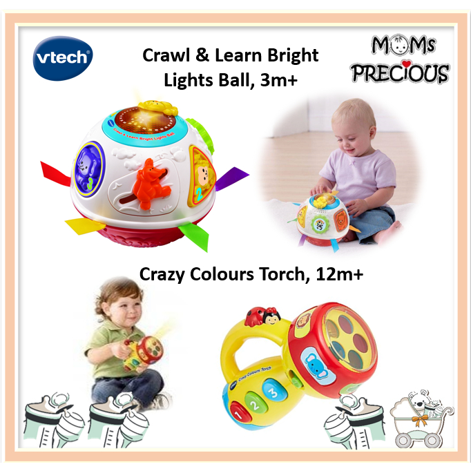 VTech Crawl & Learn Bright Lights Ball / VTech Crazy Colours Torch ...