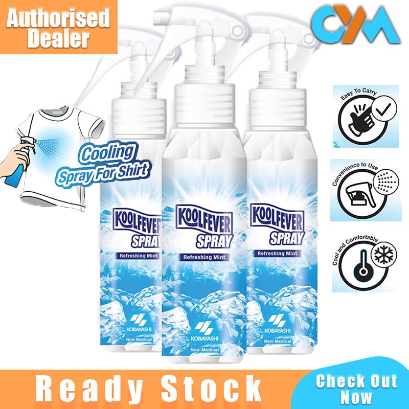 Kool Fever Icy Relief For Shirts Spray 100ml Refreshing Mint Injected ...