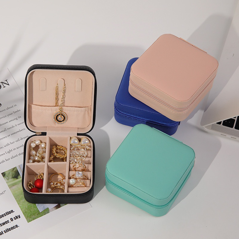 Jewelry Organizer Portable Display Travel Jewellery Box Necklace Ring ...