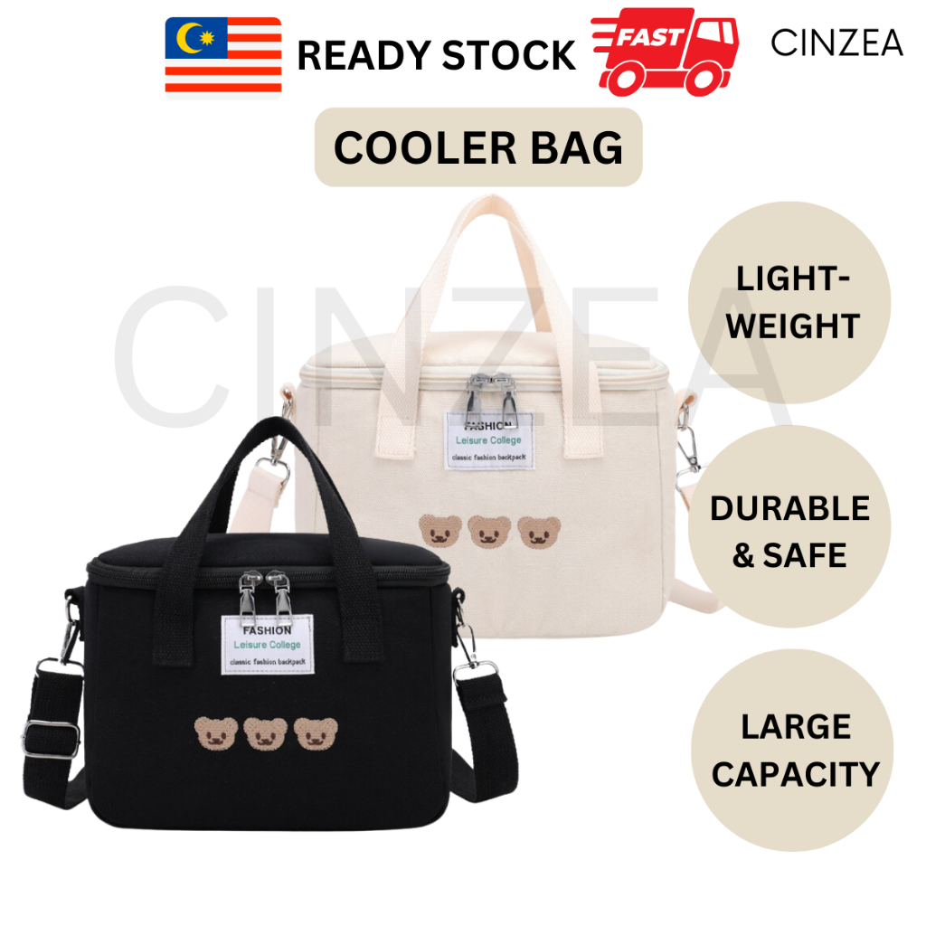 Beg Termal Kanvas Beg Sejuk Susu Ibu & Makanan | Insulated Cooler Bag ...