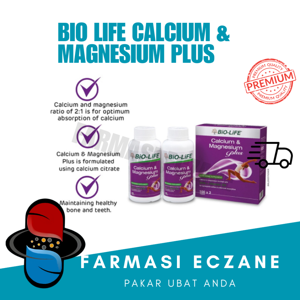 BIO-LIFE CALCIUM & MAGNESIUM PLUS | Shopee Malaysia