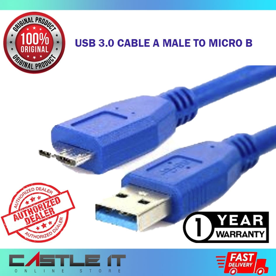 Cable USB3 Male USB A to Male Micro USB B Cable USB 3.0 1 meter 0 ...