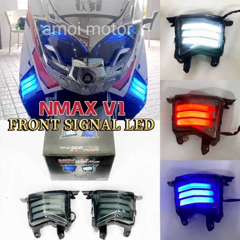 NMAX V1 NMAX155 V1 FRONT SIGNAL LED TURN SIGNAL LIGHT LED RUNNING ...