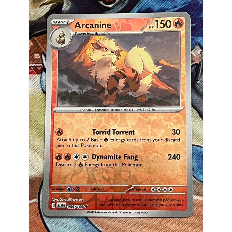 Pokemon TCG SV3.5 151 - Arcanine - 059/165 - Uncommon Reverse Holo | Shopee Malaysia