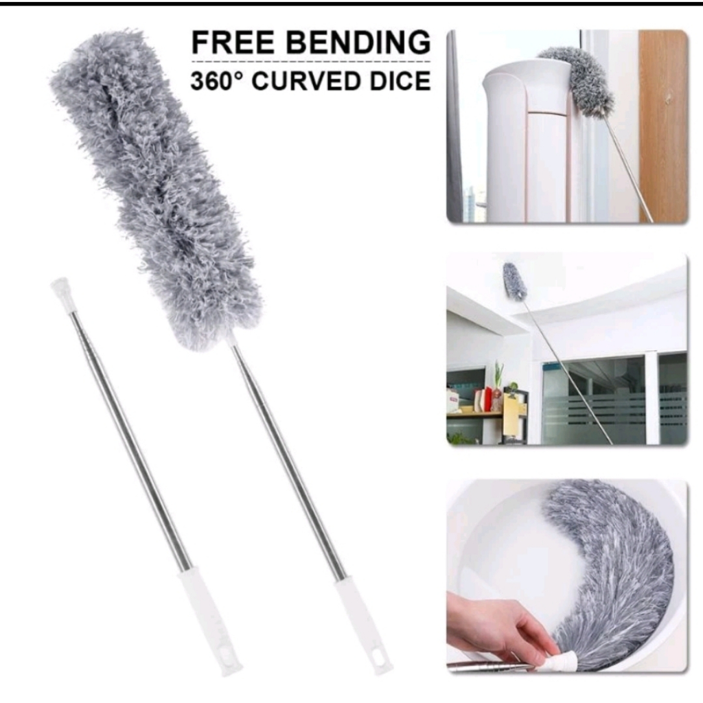 Dinding Wall Long Microfiber Duster Bendable Head Washable MICROFIBER ...