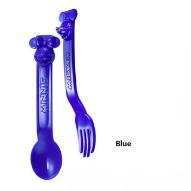Tupperware Mickey & Minnie Fork & Spoon Set Limited Edition Kids ...